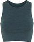 Moonchild Seamless Crop Top - Forest Green - Tops by – Cupidanza